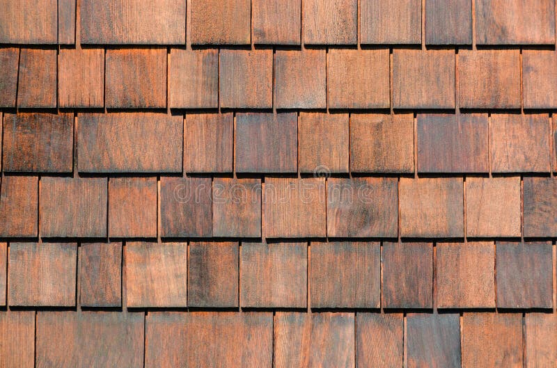 Old Wood Shingles Wall. Wooden Shingles Texture. Stock Photo - Image of ...