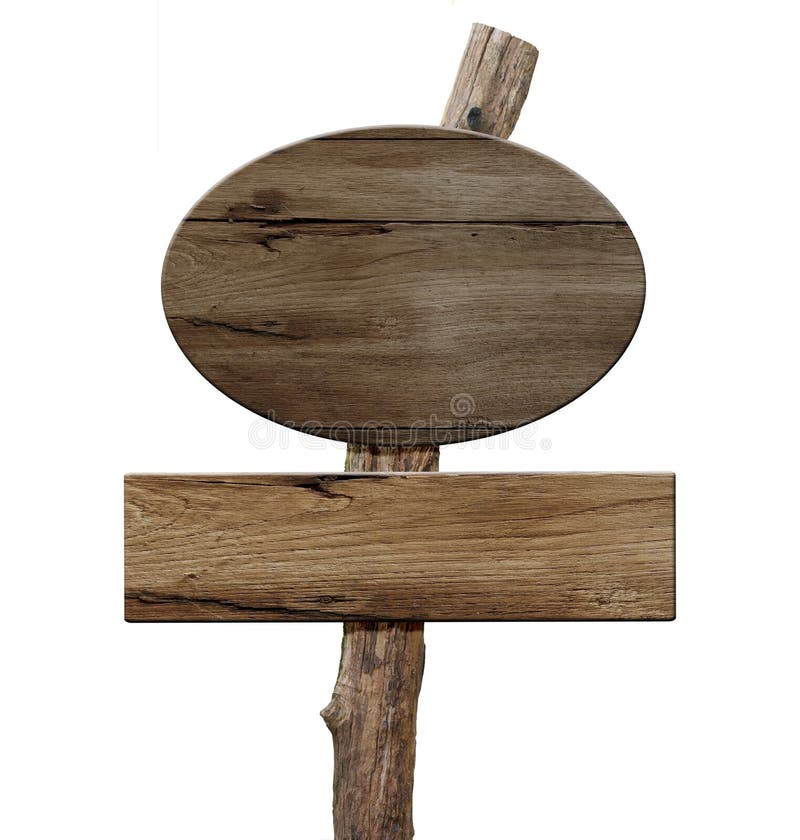 Old Wooden Road Signs Set Isolated Stock Photo - Image of post, road ...