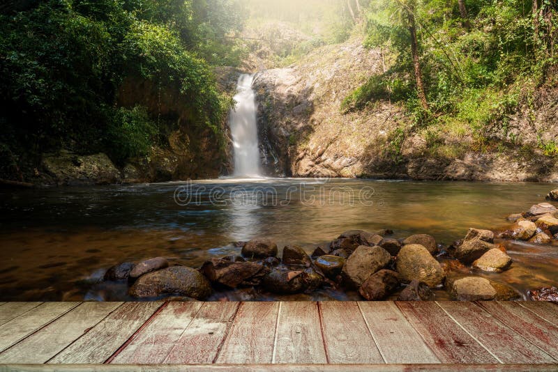 Old Wood Texture at the Wall with the Waterfall Stock Photo - Image of ...