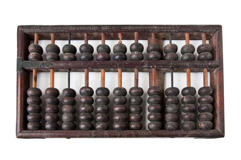 Old wooden abacus stock image. Image of count, abaci - 14964725