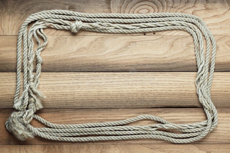 Old Wooden Background with Ship Rope Stock Photo - Image of natural ...