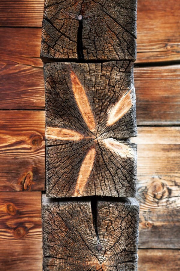 Old Wooden Background Vertical Tree Rings Stock Image - Image of ...