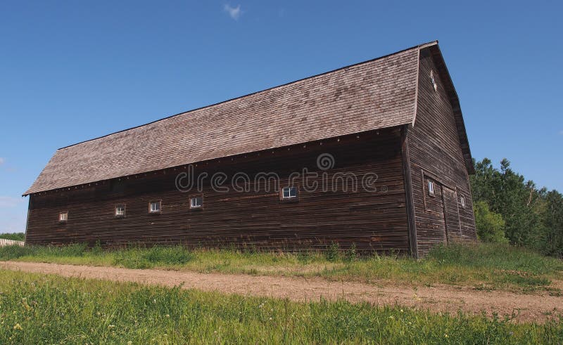 Old Wooden Barn stock photo. Image of small, wooden, hayloft - 55981320