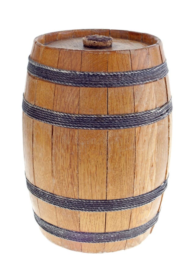 Old wooden barrel. stock image. Image of white, barrel - 18808227