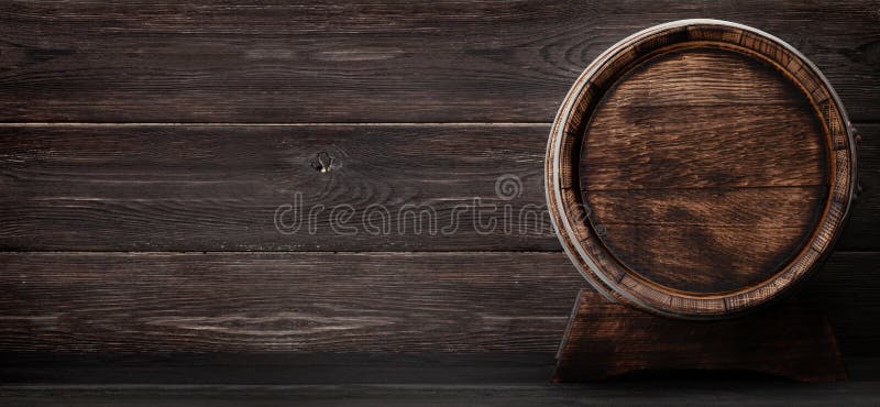 Old Wooden Barrel for Wine or Whiskey Aging Stock Photo - Image of ...