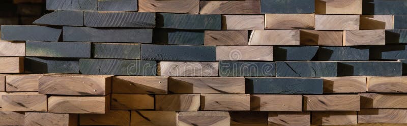 Old Wooden Bars in End Face a Section Stock Photo - Image of nature ...