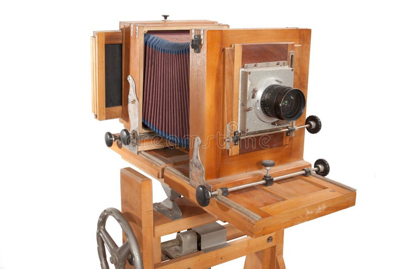 Old Wooden Big Format Camera Stock Photo - Image of format, oversized ...