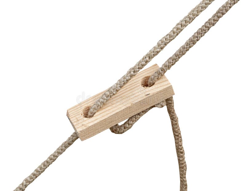 Old wooden block with rope stock image. Image of boating - 231429983