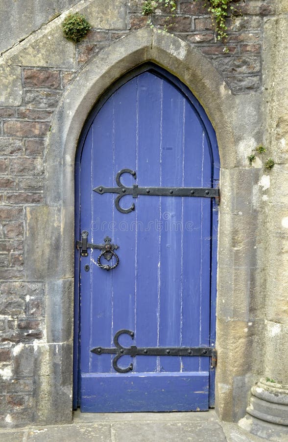 Old wooden blue door stock image. Image of door, doors - 46178079