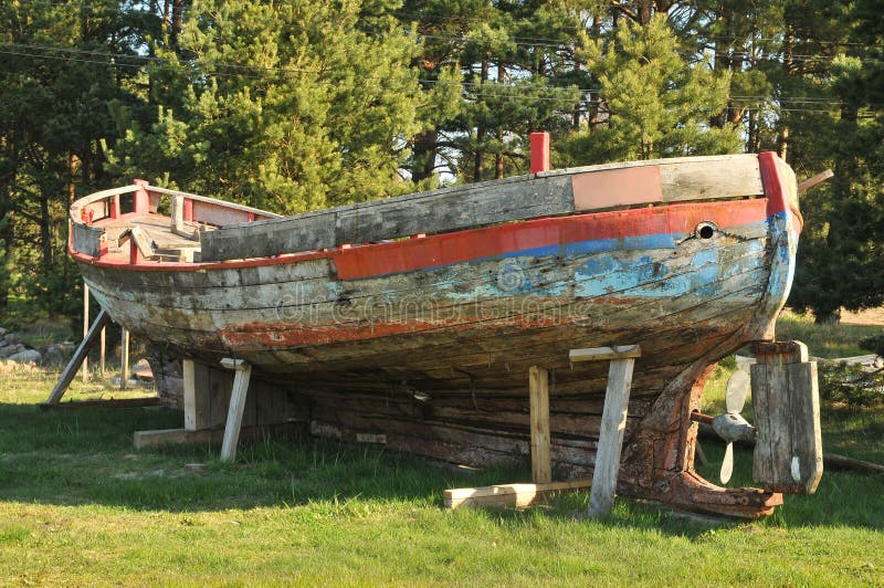 Old wooden boat stock photo. Image of water, excursion - 23380722
