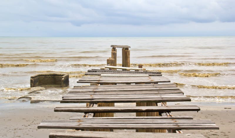 Old wooden boat dock stock image. Image of landscape - 42437505
