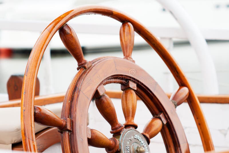 Old wooden boat wheel stock image. Image of white, wooden - 19583953