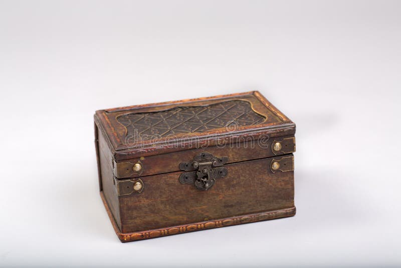 An old wooden box stock photo. Image of brown, retro - 60101484
