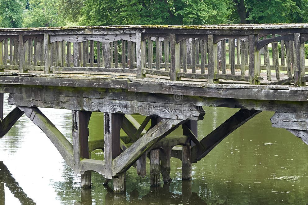 Old wooden bridge stock image. Image of rotten, bridge - 41941363