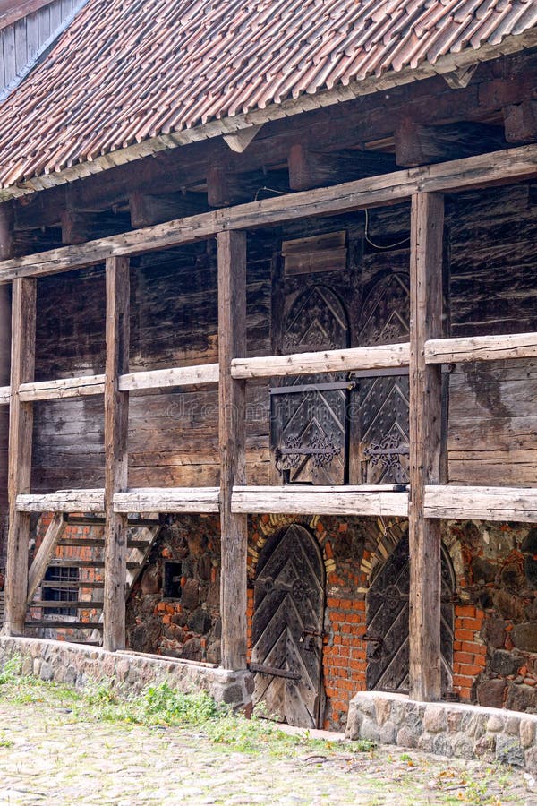 Old Wooden Buildings of the 18th Century Stock Photo - Image of tree ...