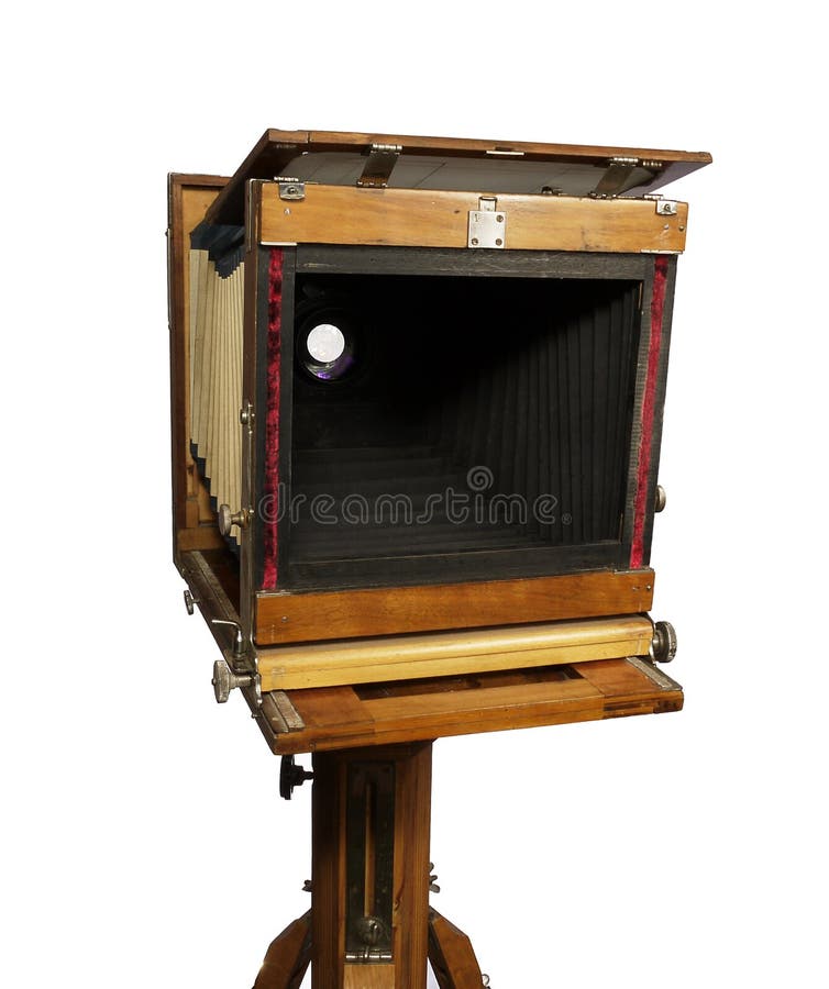 Old wooden camera stock photo. Image of white, tripod - 23286180