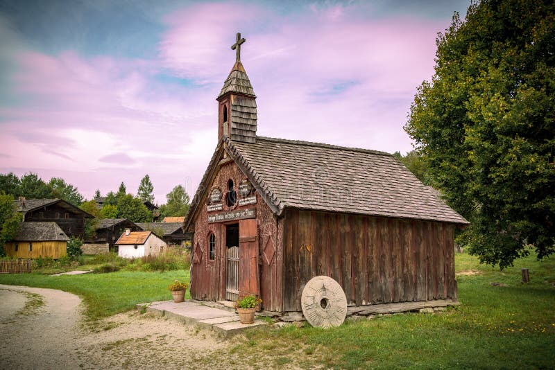 Old Wooden Chapel in Bavaria Editorial Stock Image - Image of church ...