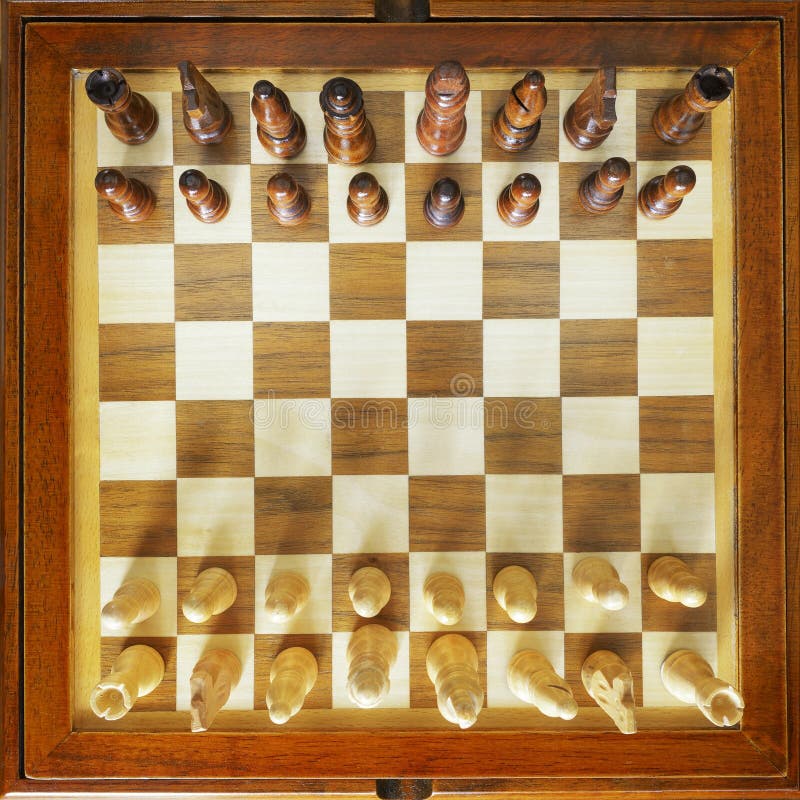 Old wooden chess board stock image. Image of play, studio - 363929727
