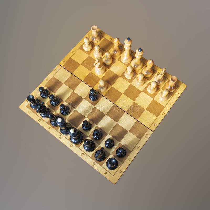 Old wooden chess set stock photo. Image of chess, corporate - 217703230