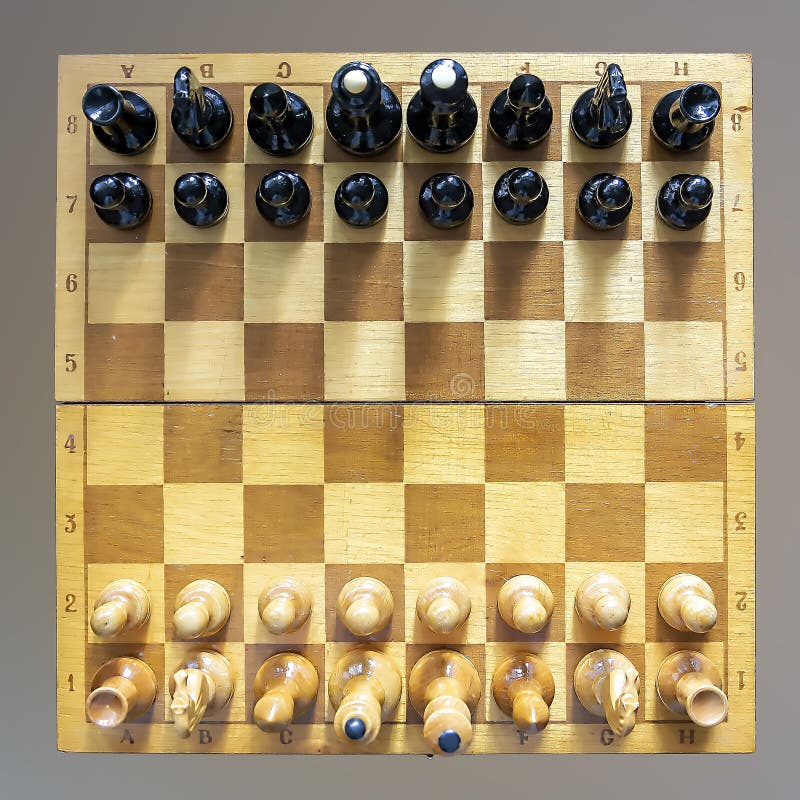 Old wooden chess set stock photo. Image of marketing - 217438162