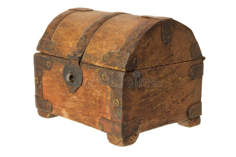 Old Wooden Chest stock image. Image of antique, chest - 25886813