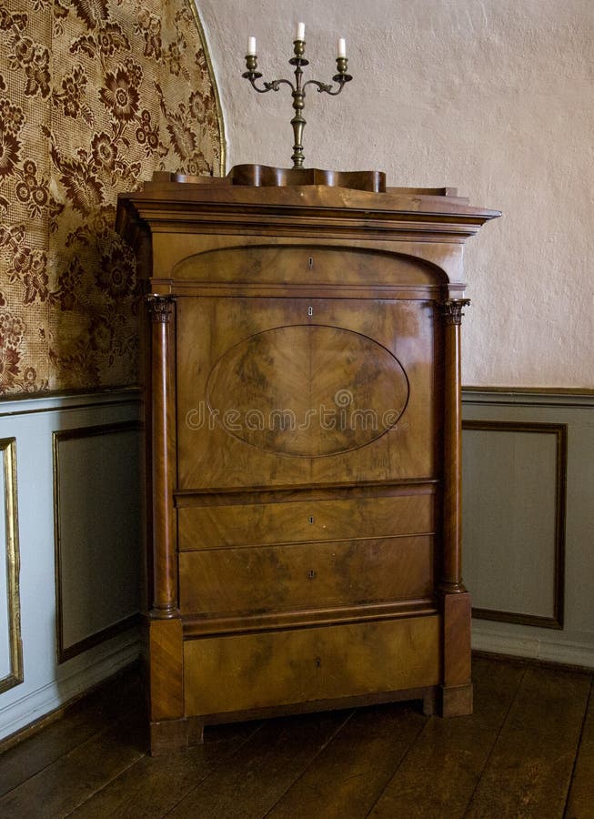 Old Wooden Chest of Drawers in the Castle Editorial Stock Image - Image ...