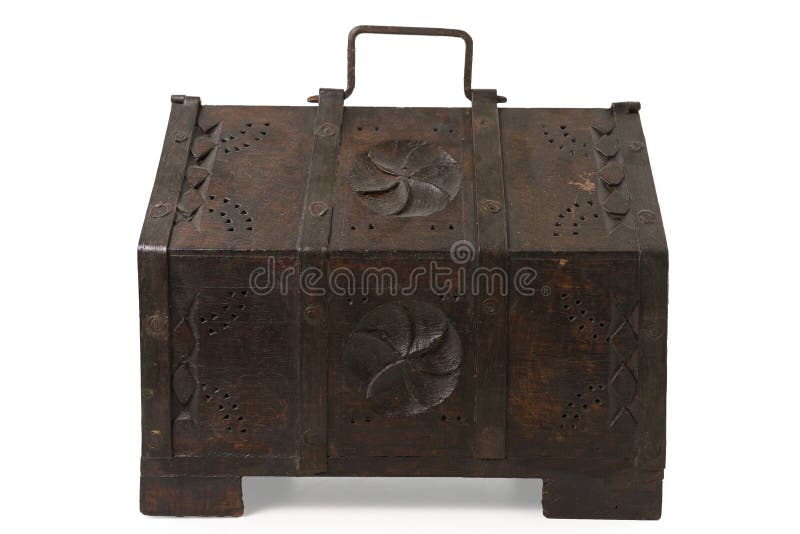 Old Wooden Chest stock photo. Image of vintage, fashioned - 53845498