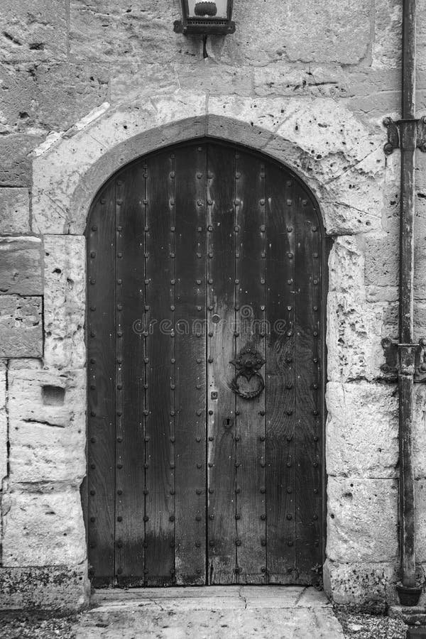 Old wooden church door stock photo. Image of gothic, back - 36790480