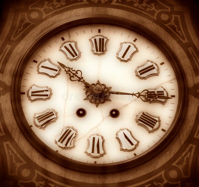 Wooden Clock stock photo. Image of timepiece, time, shadow - 8069638