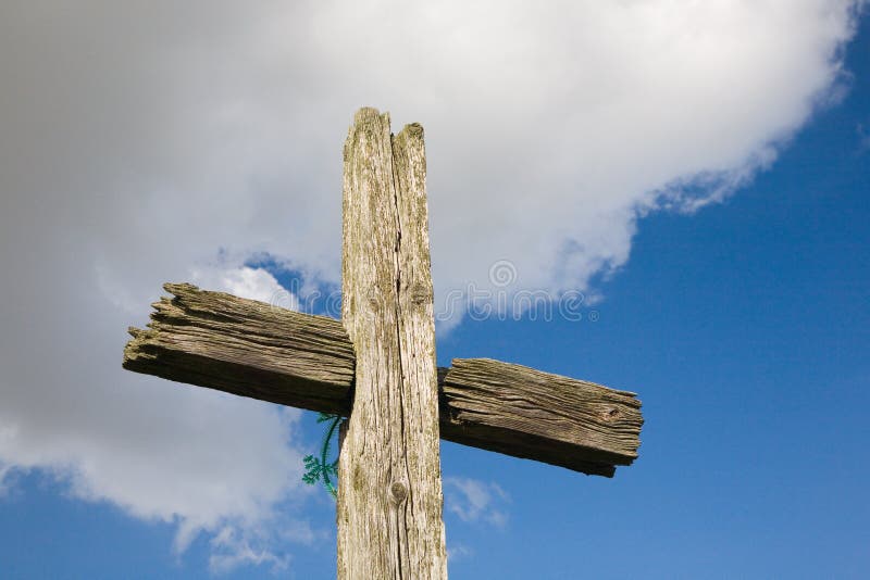 Weathered Wooden Cross