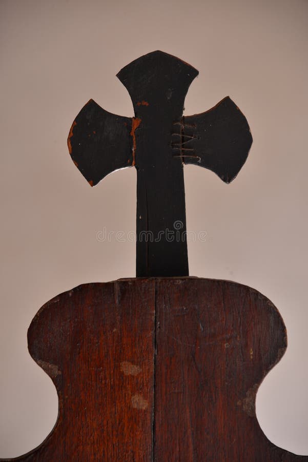 Old wooden cross stock image. Image of religion, memorial - 79080713