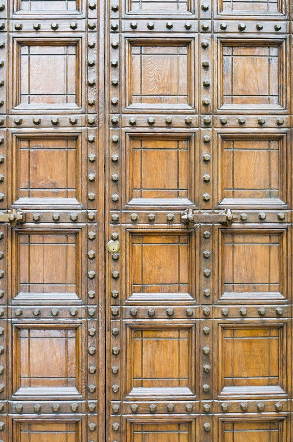 Old wooden door. stock image. Image of classic, antique - 9206589