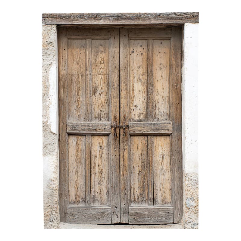 Old Wooden Door Against Transparent Background Stock Photos - Free ...
