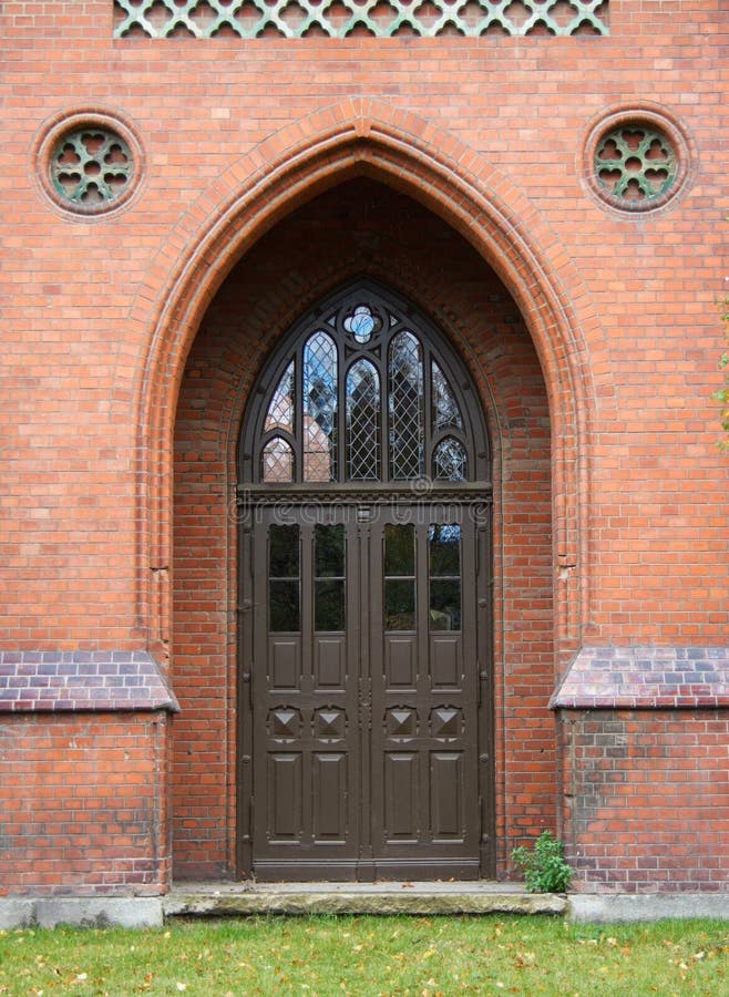 Old Wooden Door, Gothic Style Stock Photo - Image of vintage, building ...