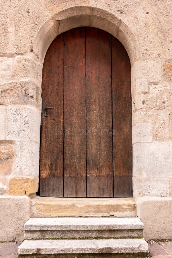 Old Wooden Door of an Old Historical Building Stock Image - Image of ...