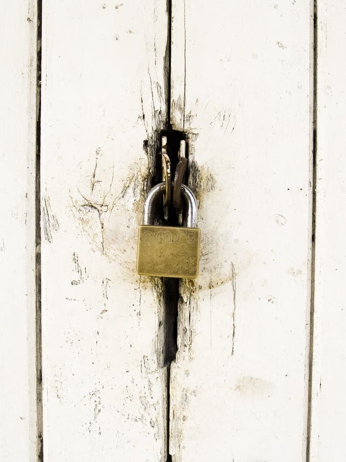 Old wooden door lock stock image. Image of knob, design - 15424443
