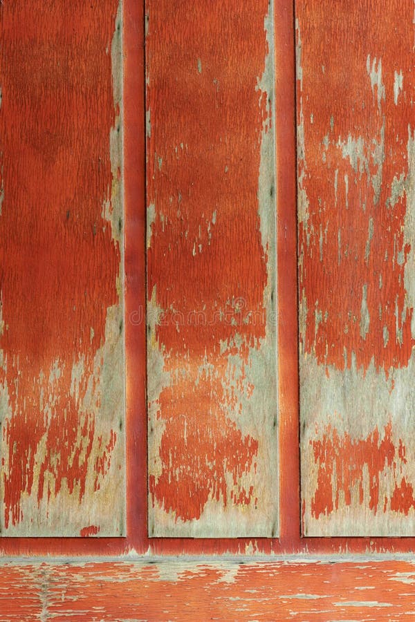 Old Wooden Door of Red Color for Texture or Background Stock Photo ...