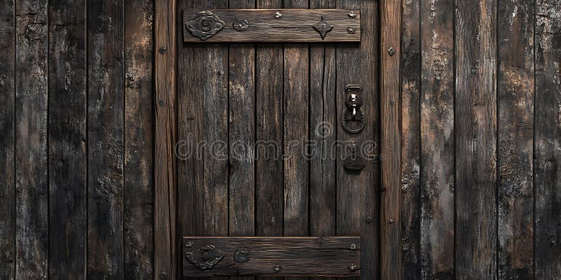 Old Wooden Door Texture stock illustration. Illustration of antique ...