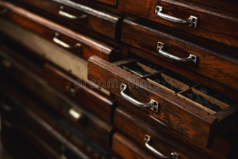 Old Wooden Drawers stock image. Image of pattern, object - 85859981