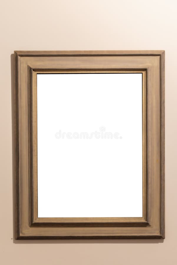 Old Wooden Empty Picture Frame Stock Photo - Image of pattern, floral ...