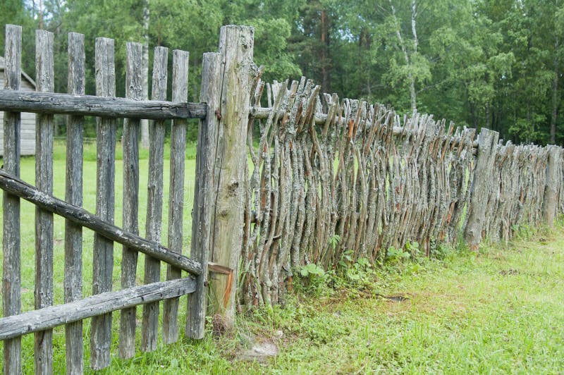 Old wooden fence stock photo. Image of lines, landscape - 23526436