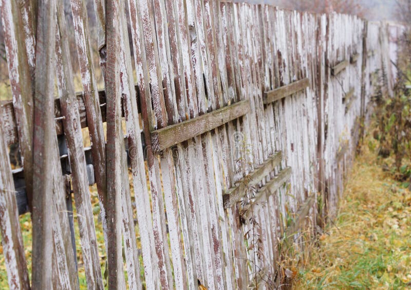 Old Wooden Fence with a Gate. Stock Image - Image of gate, landscapes ...