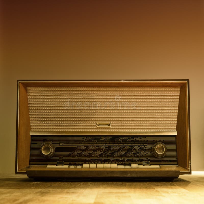 Old wooden fm am radio stock photo. Image of knobs, baseboard - 68172194