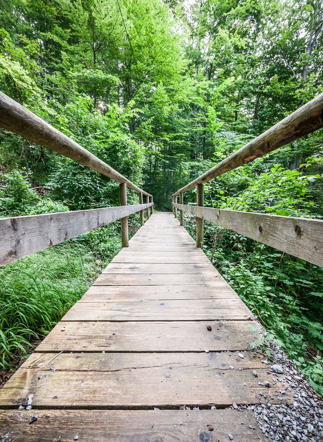 Old wooden footbridge stock image. Image of oldfashioned - 28410013
