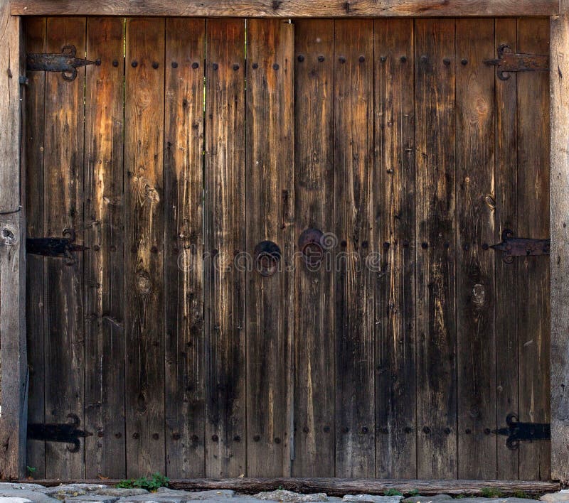 Old wooden gate stock photo. Image of tree, architecture - 24518240
