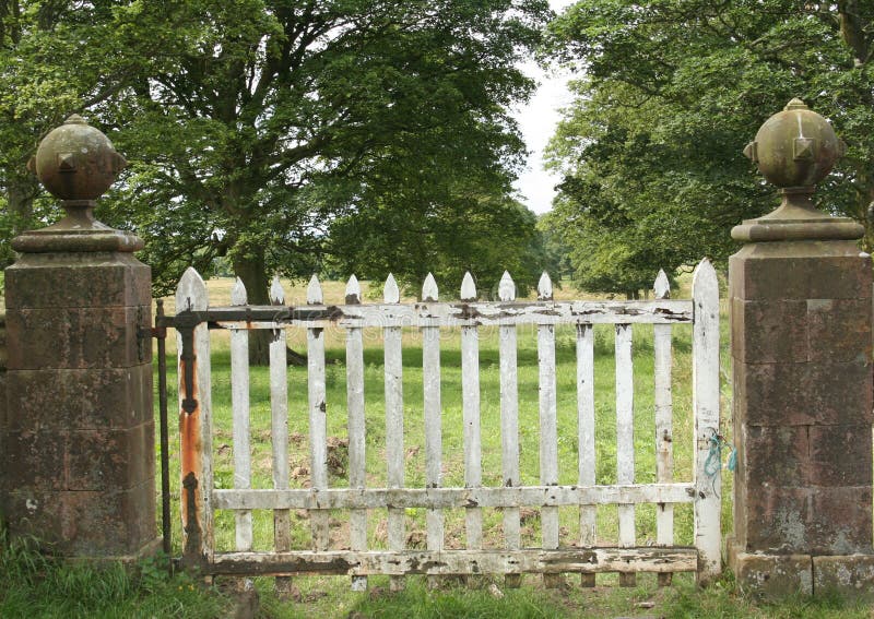 Old wooden gate stock image. Image of agricultural, opening - 945261