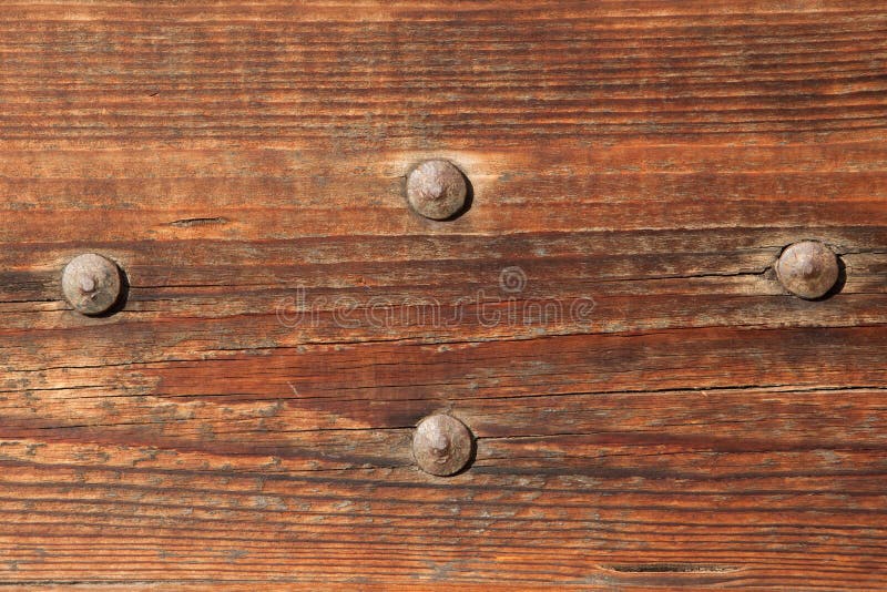 Old Wooden Gate Fixed with Rivets. Background Texture Stock Photo ...
