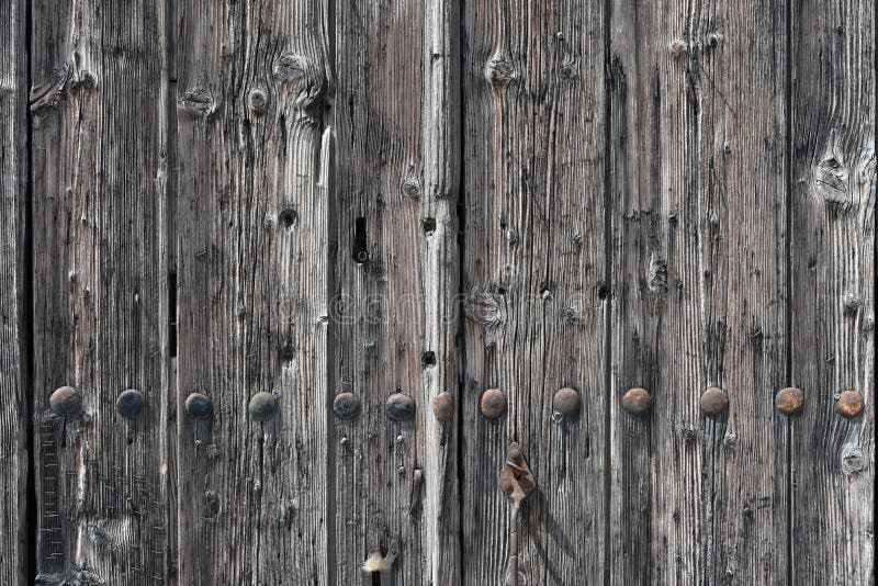 Old Wooden Gates with Iron Handles,Wooden Gates Stock Photo - Image of ...
