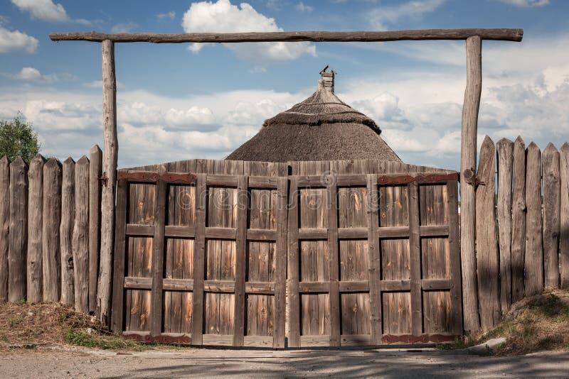 Old Wooden Gates. Wood Texture Stock Image - Image of grunge, fence ...