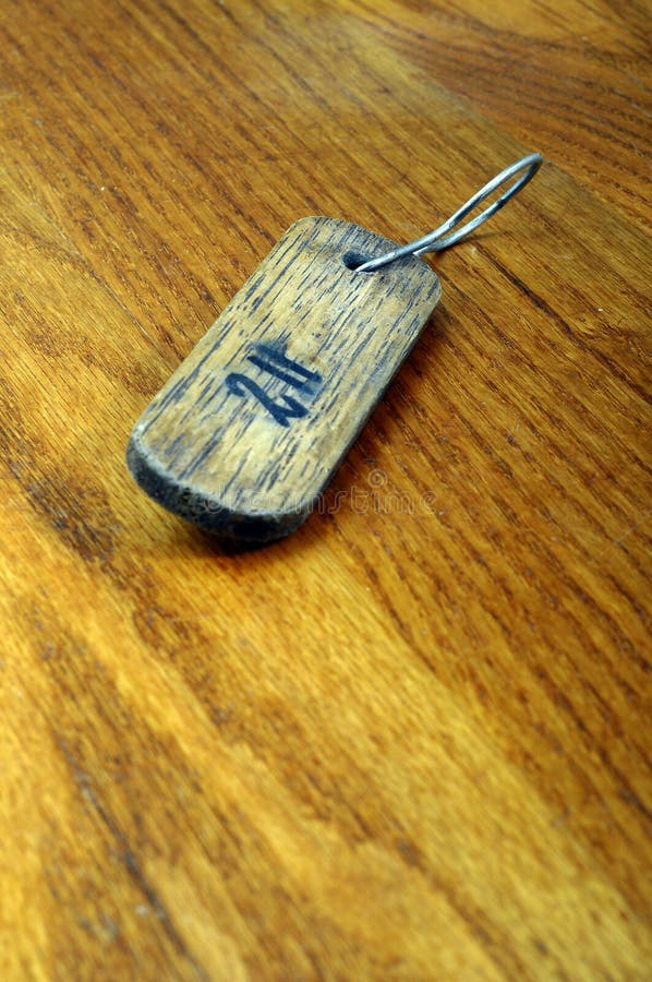 Old wooden hotel key stock photo. Image of number, door - 78632422